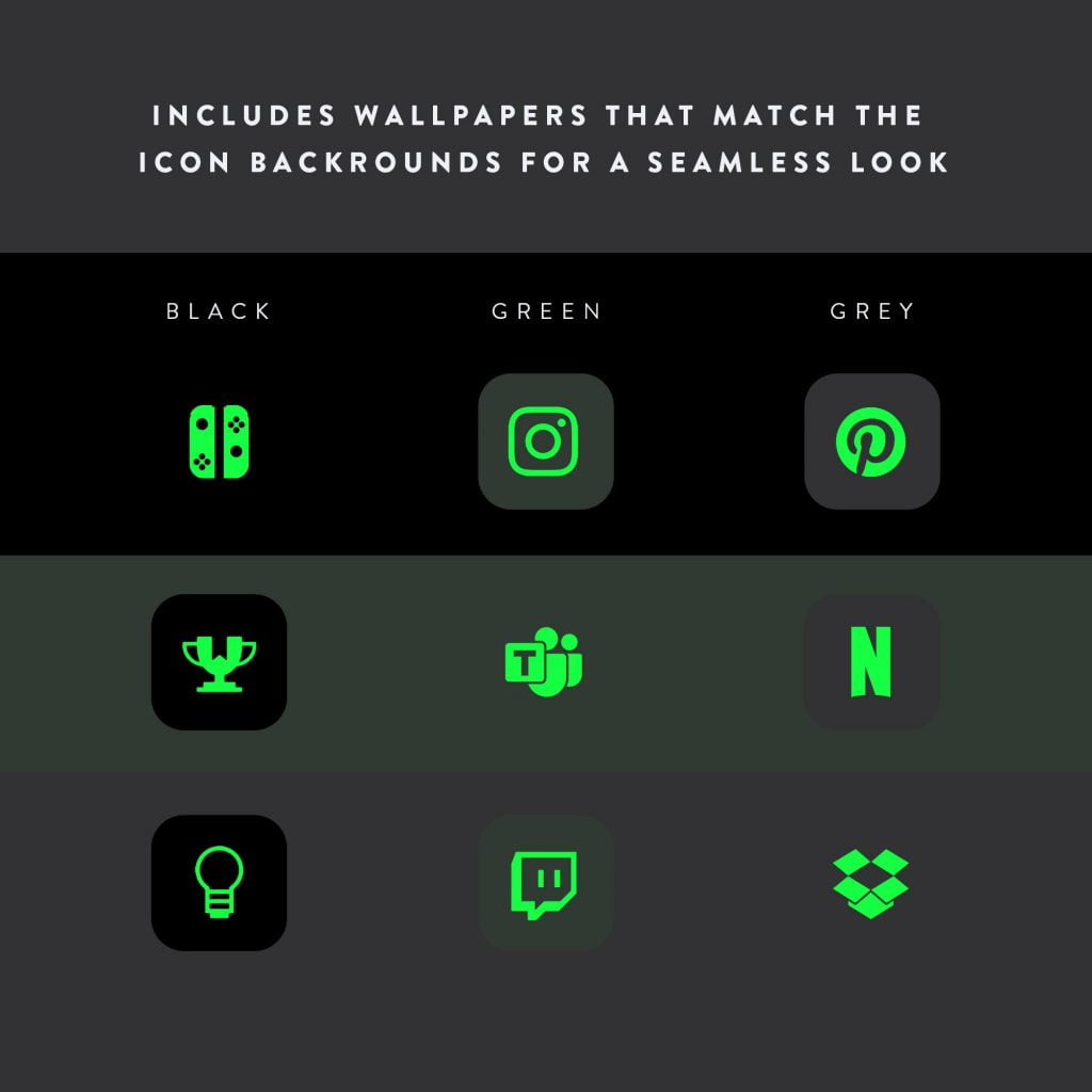 Terminal Green - Icons for iPhone iOS macOS & Windows - Nate Wren Design
