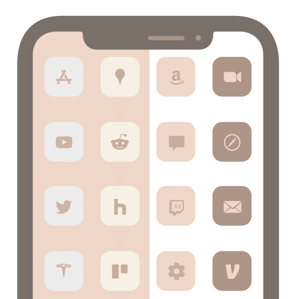 Glam - Neutral Matte Icons for iPhone iOS MacOS & Windows - Nate Wren ...