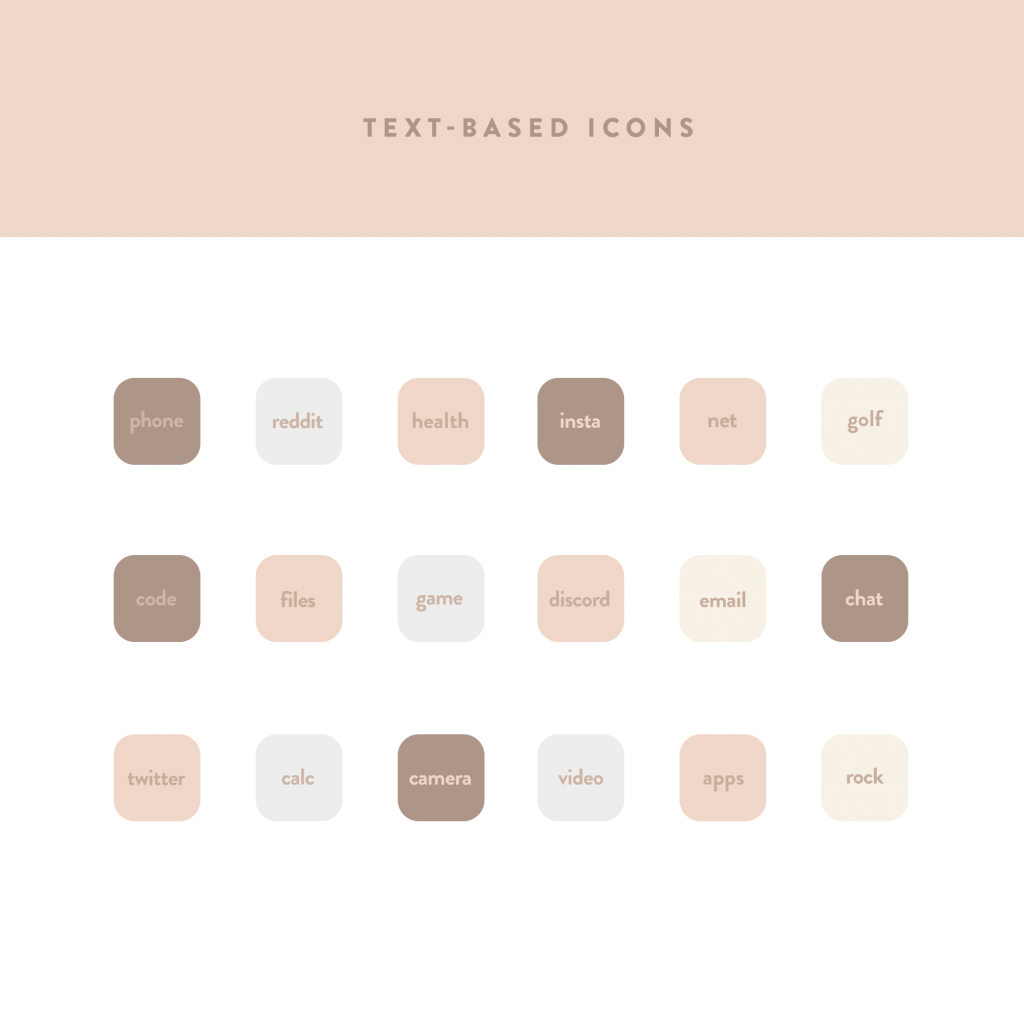 Glam - Neutral Matte Icons for iPhone iOS MacOS & Windows - Nate Wren ...
