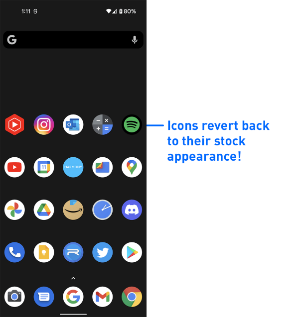 How to Revert Back to Stock Icons on Android - Nate Wren Design