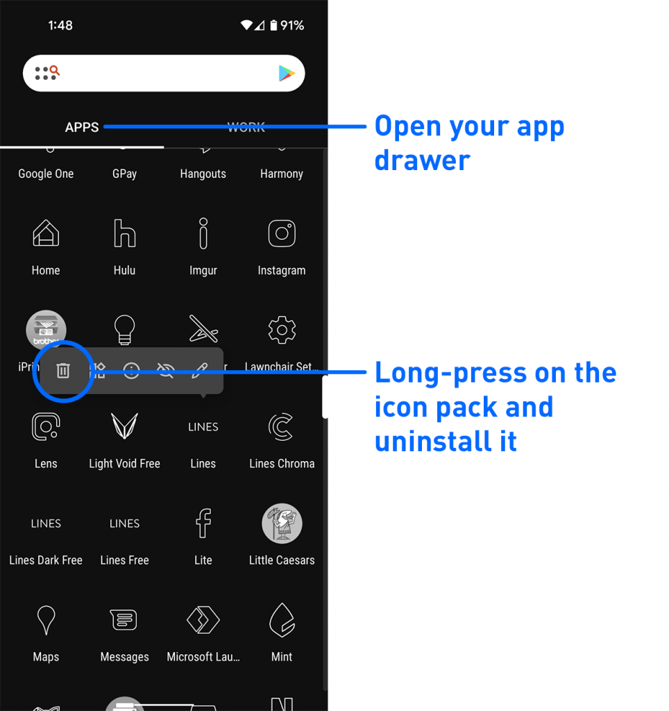 How to Revert Back to Stock Icons on Android - Nate Wren Design